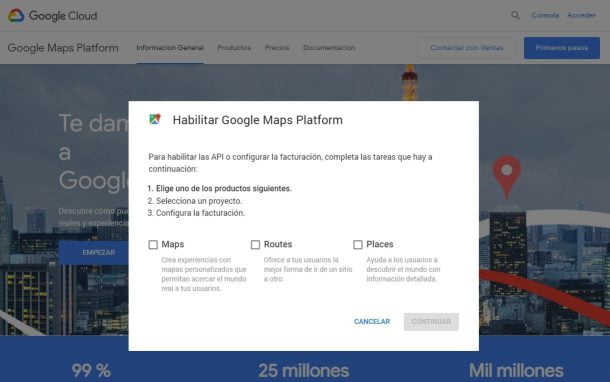 API Google Maps: cómo conseguir una API Key en 10 minutos 【2018】