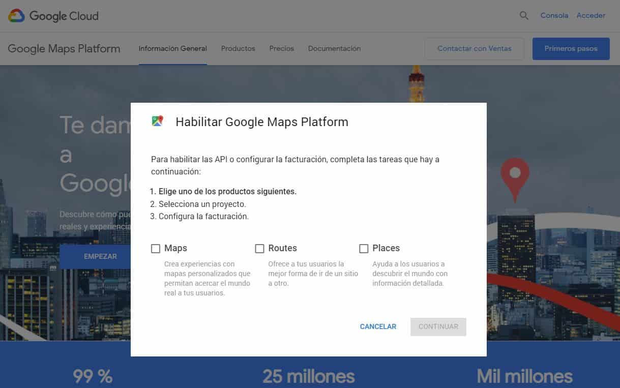 API Google Maps: cómo conseguir una API Key en 10 minutos 【2018】